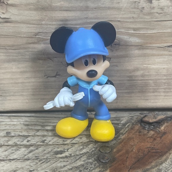 Disney | Toys | Disney Mechanic Mickey Mouse Figure 3 Just Play Blue ...